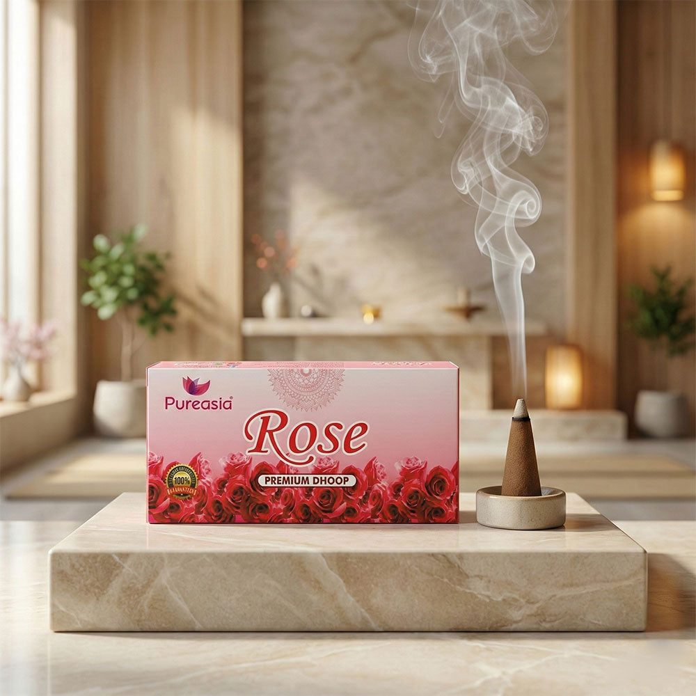 Rose Wet Dhoop (10 Sticks) – Pure Fragasia